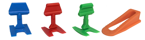 Reusable Tiger Clip Wedges (500 Pack) - Acufloor