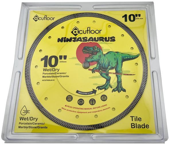 Acufloor 10" Turbo Mesh Diamond Blade - Ninjasaurus (Wet/Dry)