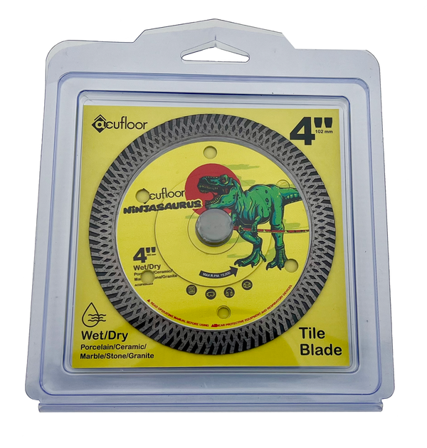 Acufloor 4" Turbo Mesh Diamond Blade - Ninjasaurus (Wet/Dry)