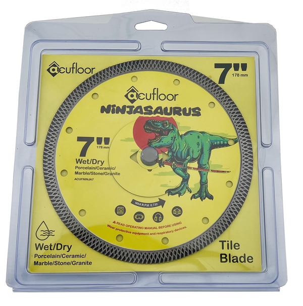 Acufloor 7" Turbo Mesh Diamond Blade - Ninjasaurus (Wet/Dry)